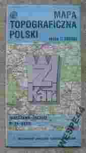 WARSZAWA ZACHOD MAPA TOPOGRAFICZNA